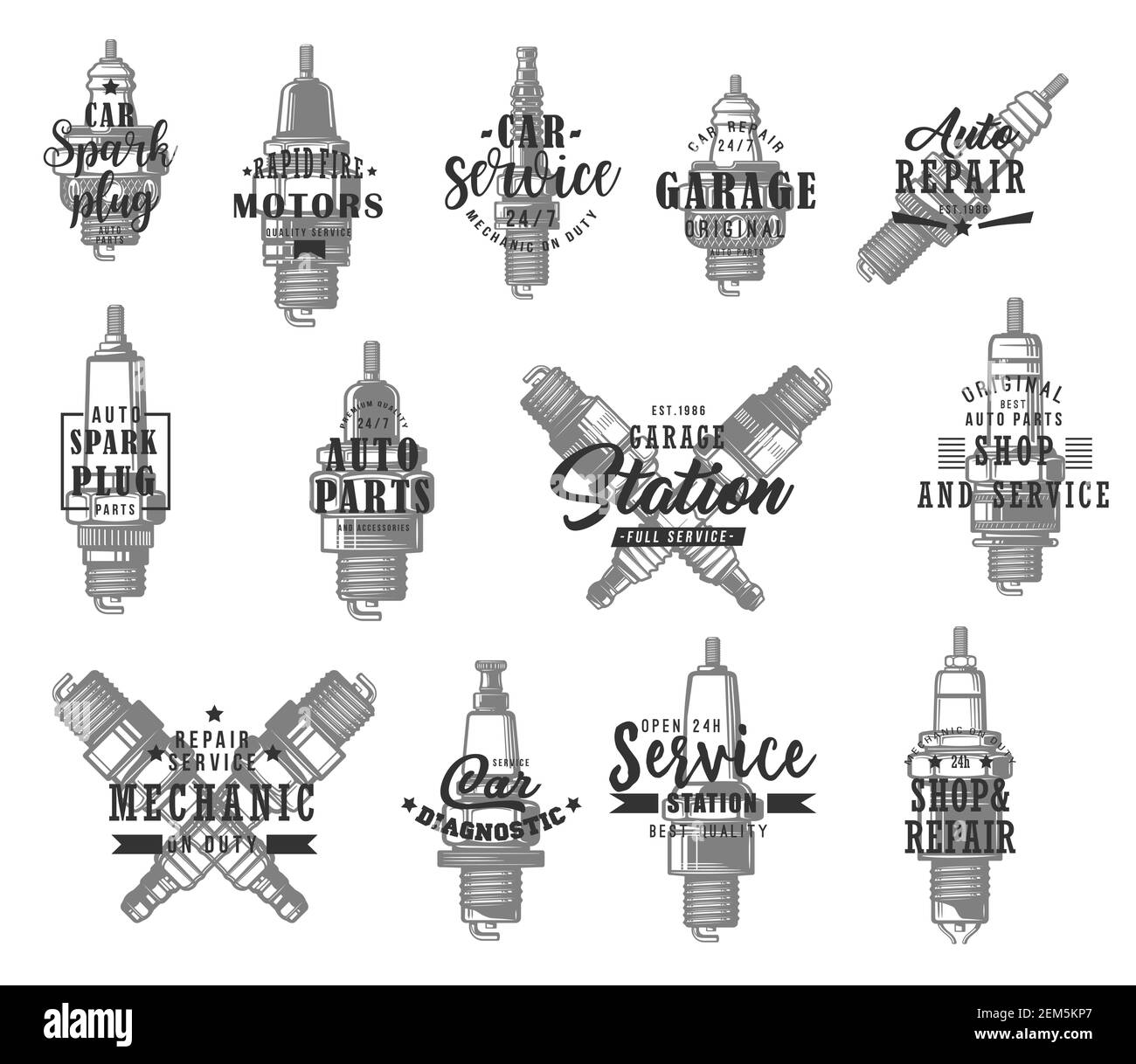 Old Spark Plugs Royalty Free Stock Photography Image