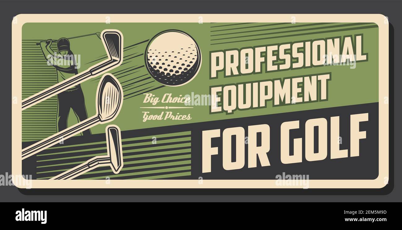Vintage Golf Poster Stock Vector Images - Alamy