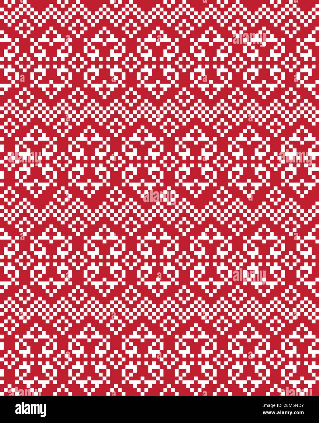 Christmas fair isle pattern background for fashion textiles, knitwear ...