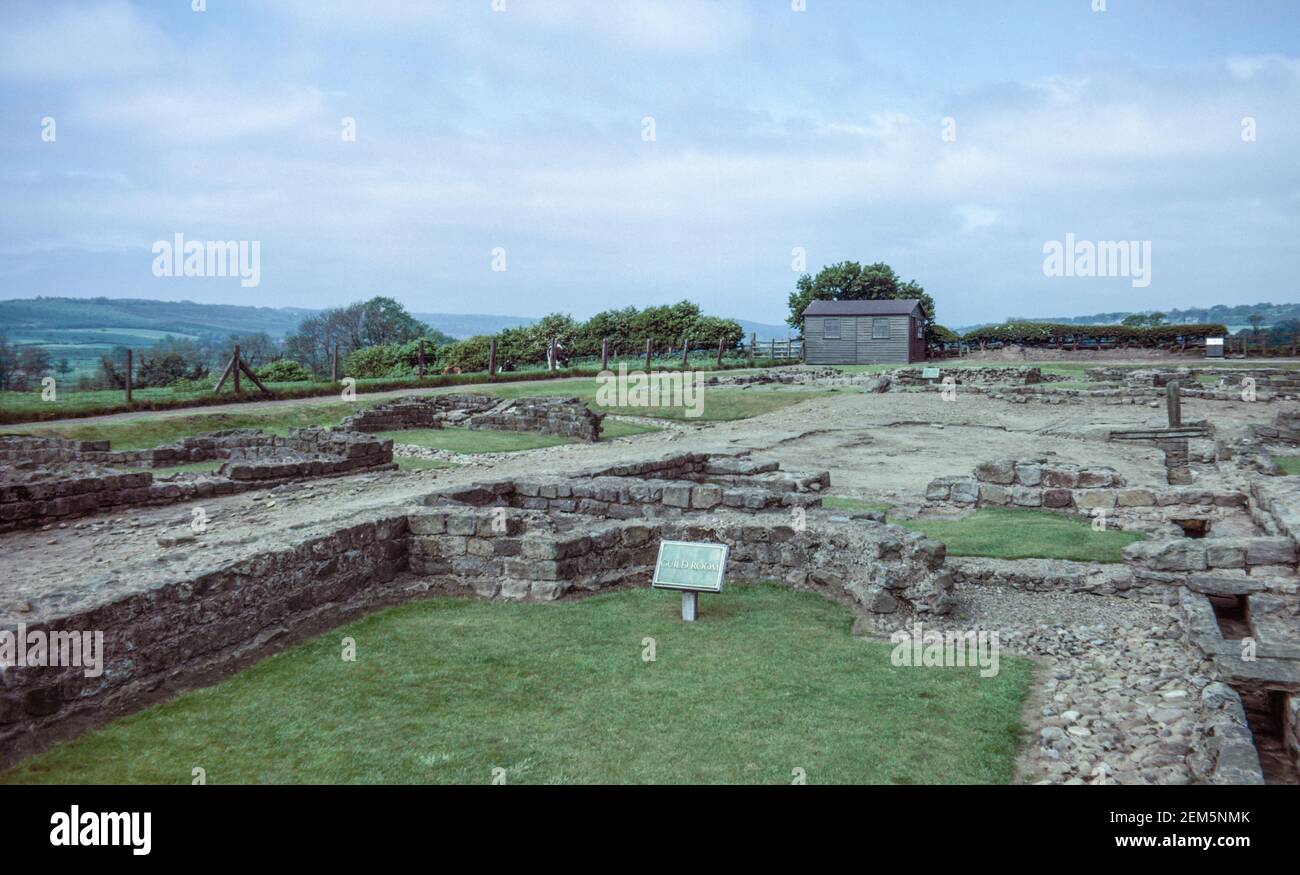 Corbridge near Hexham, Northumberland, England - ruins of a large Roman ...