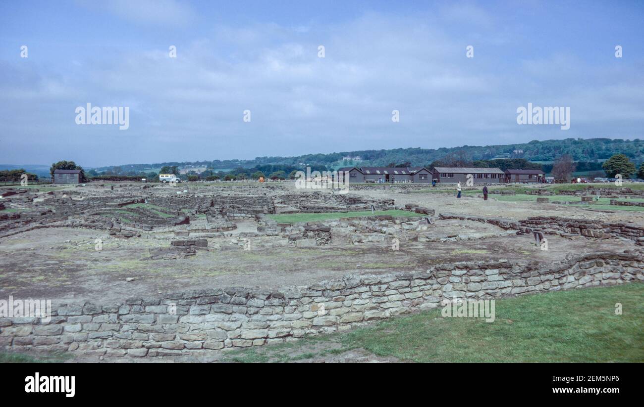 Corbridge near Hexham, Northumberland, England - ruins of a large Roman ...