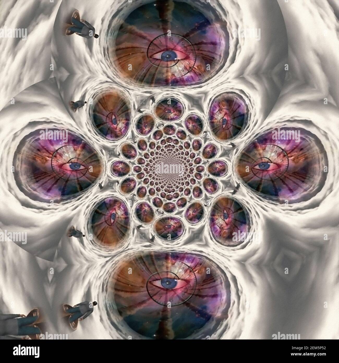 Eye spiral time space fractal hi-res stock photography and images - Alamy