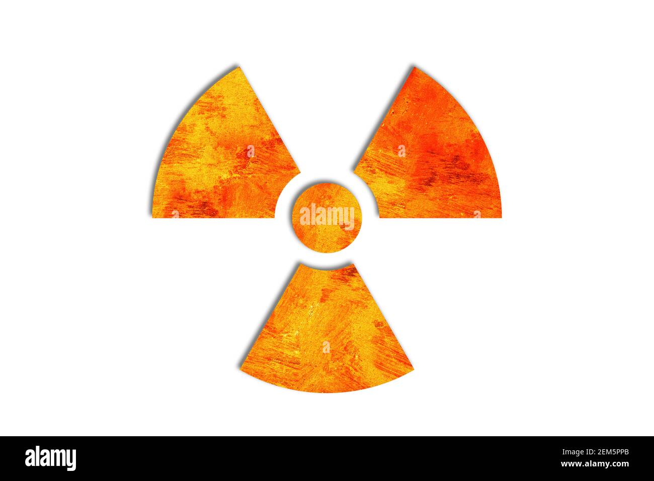 Nuclear energy radioactive (ionizing radiation) nuclear round yellow ...