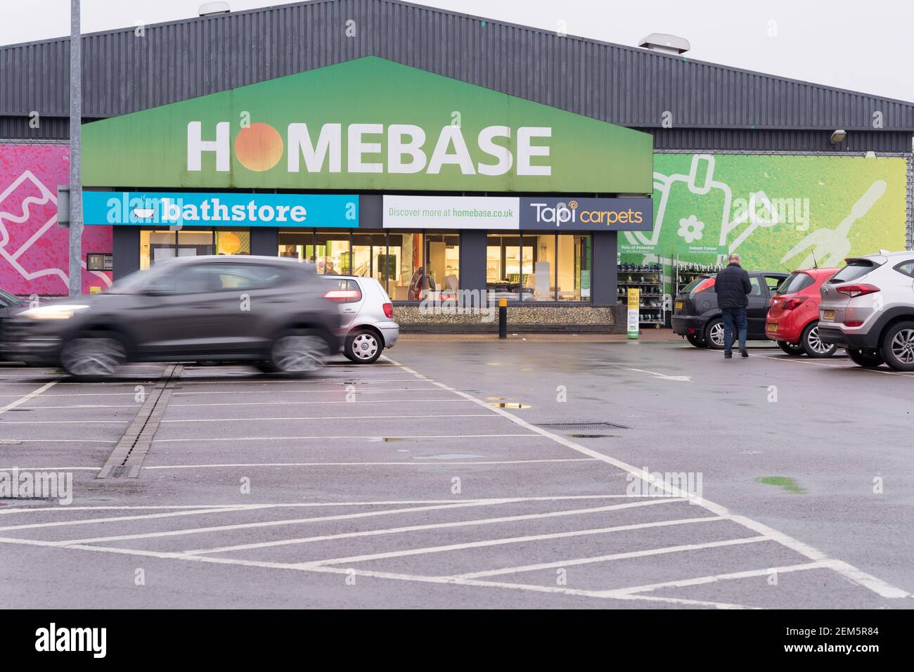 Entrance to Homebase retailer store Stock Photo - Alamy