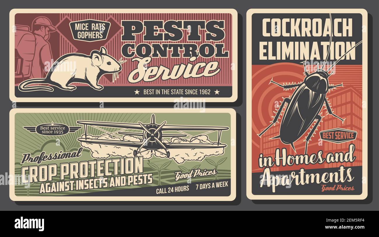 Fumigation by a plane Stock Vector Images - Alamy