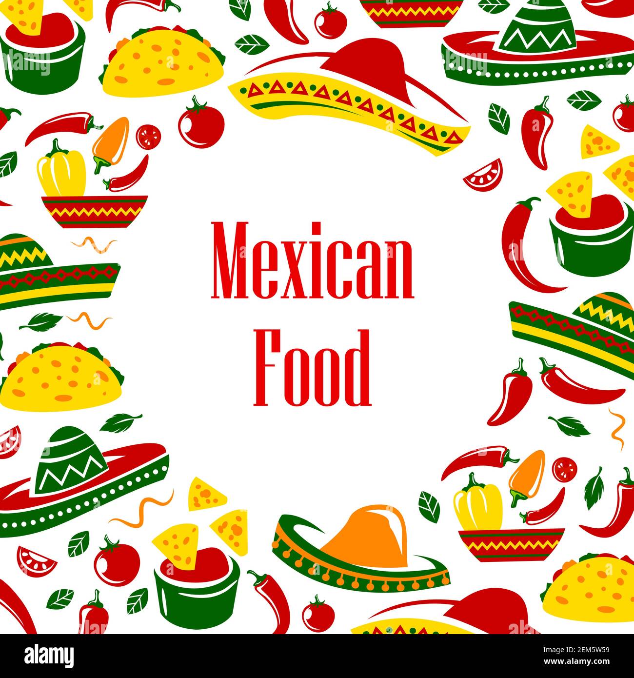 Mexican Taco Clipart Border