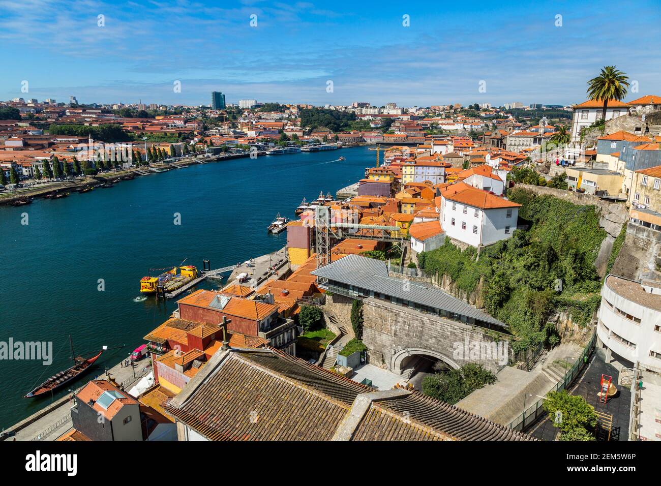 Aerial view of Porto in Portugal in a beautiful summer day Stock Photo ...