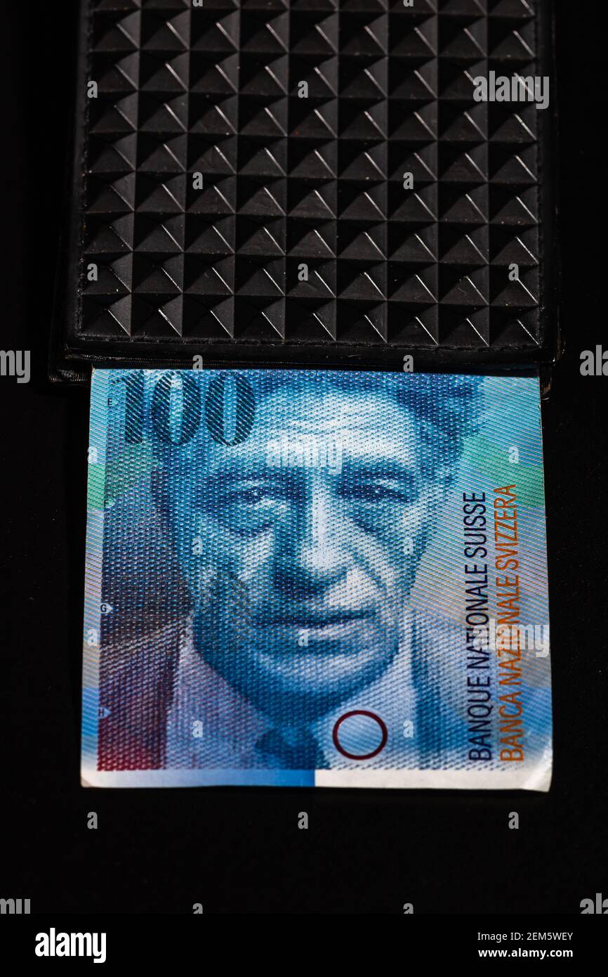 100 franken banknote hi-res stock photography and images - Alamy