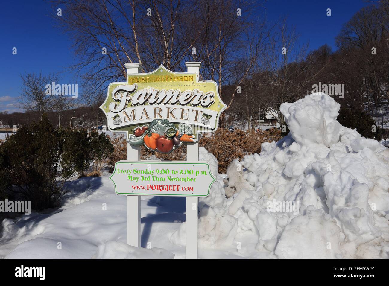 Port Jefferson Village Long Island New York Stock Photo - Alamy