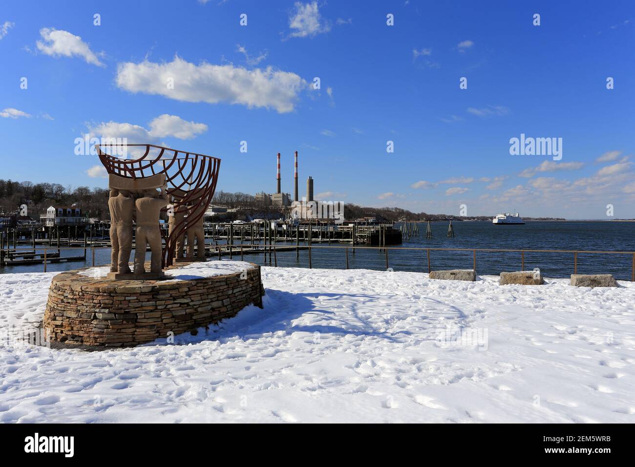 Village of Port jefferson Long Island New York Stock Photo - Alamy