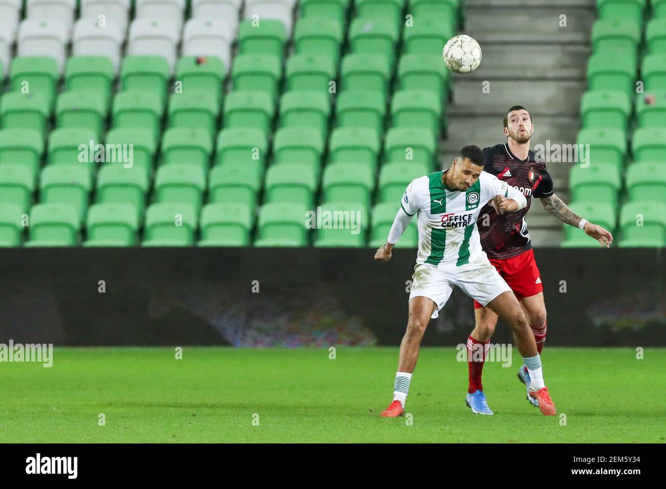 GRONINGEN, NETHERLANDS - FEBRUARY 24: Alessio Da Cruz of FC Groningen ...