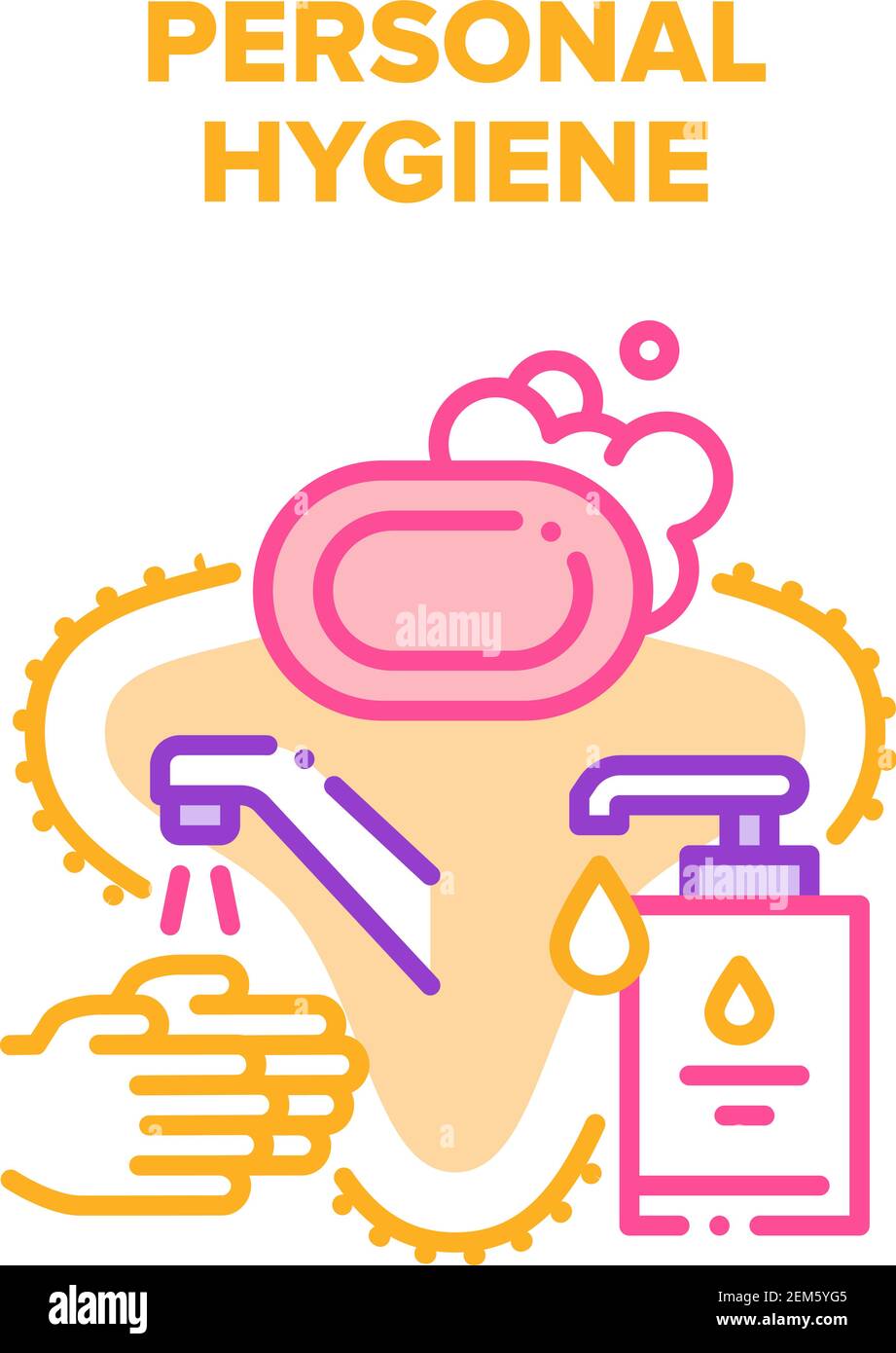 Personal Hygiene Vector Concept Color Illustration Stock Vector Image ...