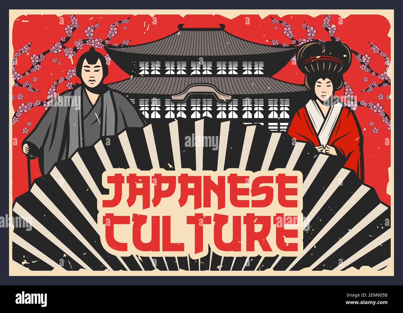 Culture of Japan, Japanese traditional Kabuki and Noh theater vector ...