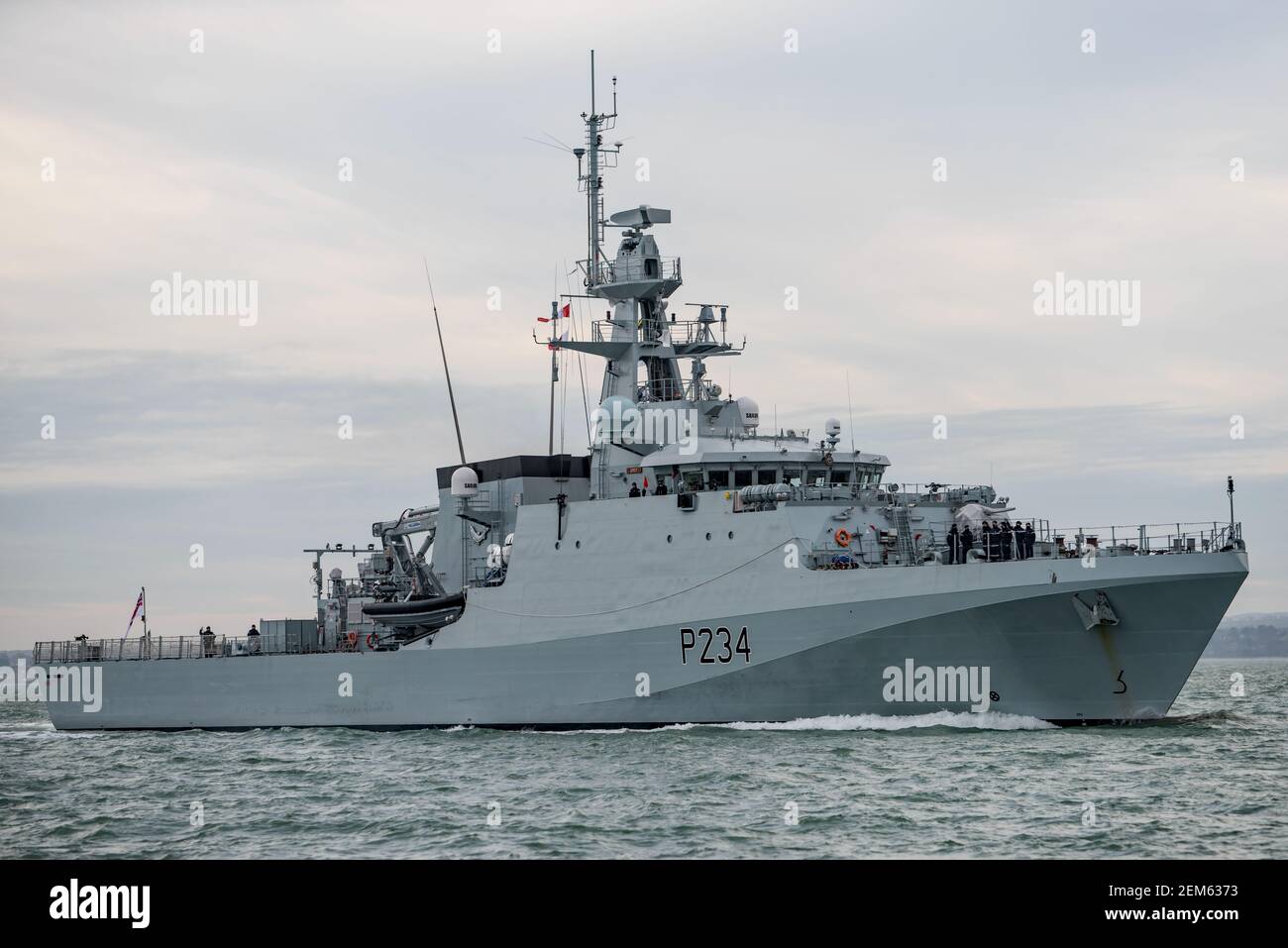 The Royal Navy Batch 2 River Class offshore patrol vessel HMS Spey ...