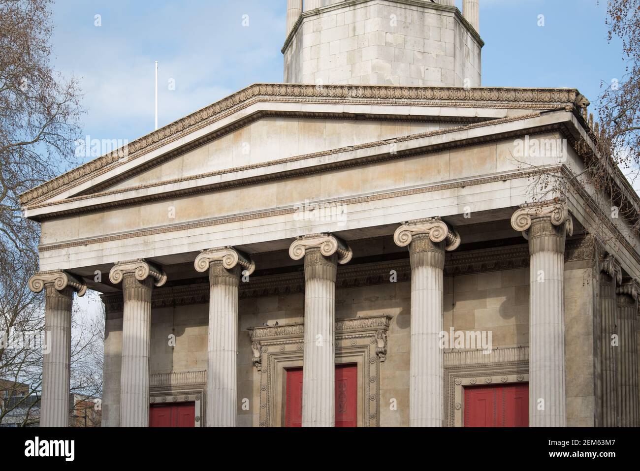 Entablature Greek Revival Architecture New St. Pancras Church by Henry ...
