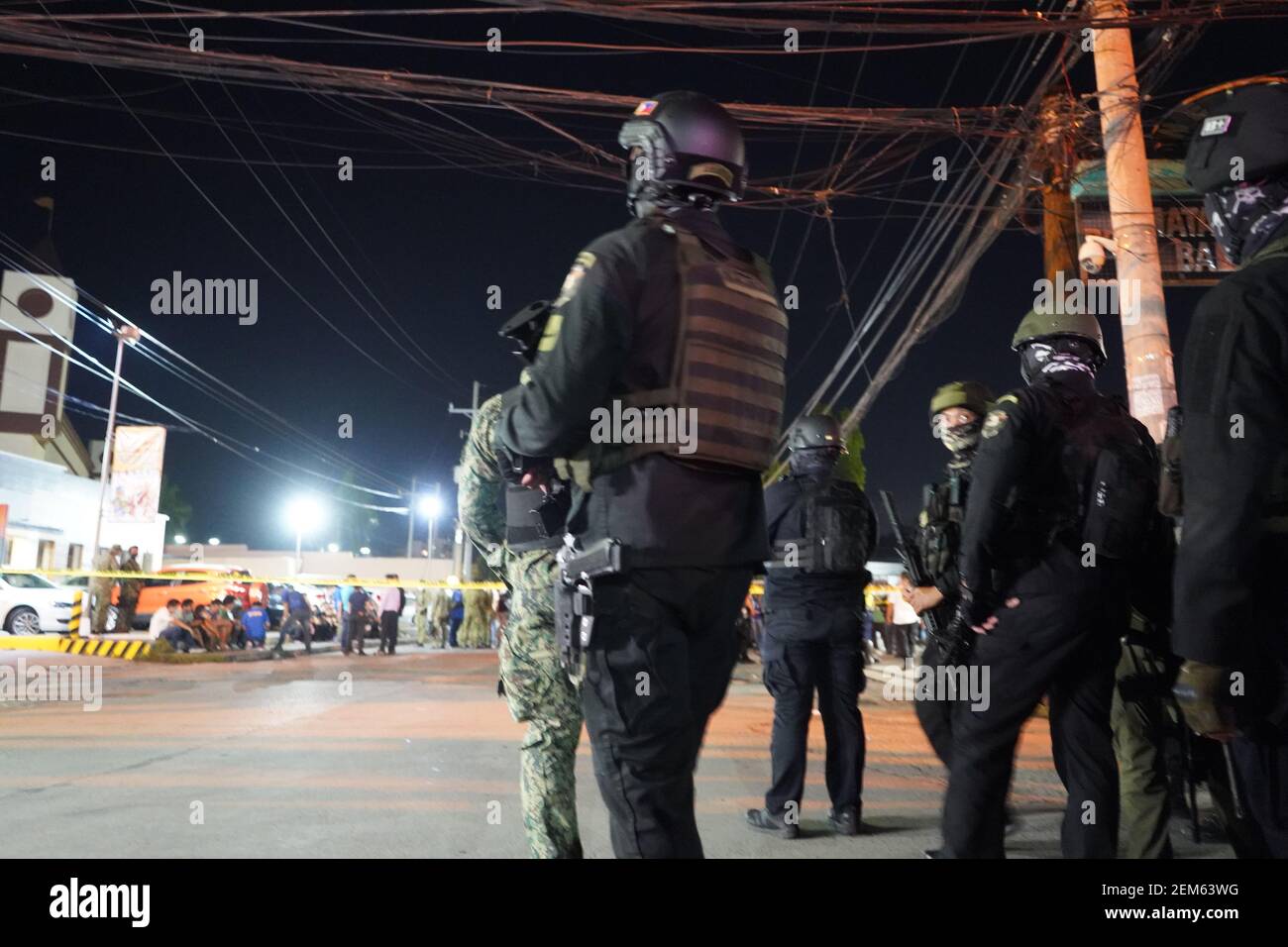 Quezon City, Philippines. 24th Feb, 2021. Two cops died after a mis ...