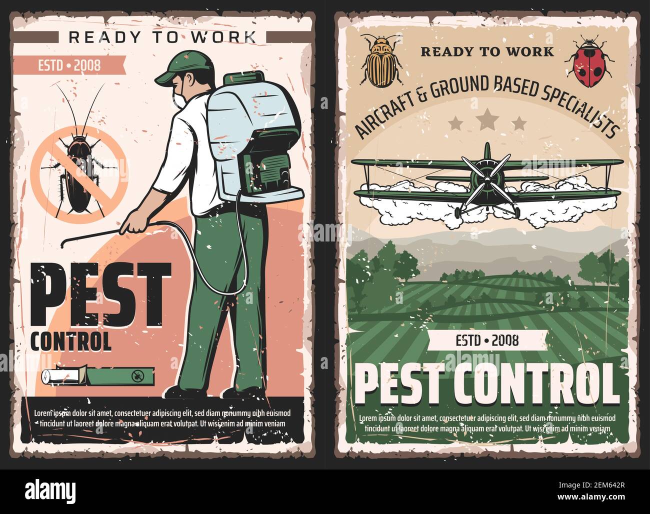 Potato crop aerial Stock Vector Images - Alamy