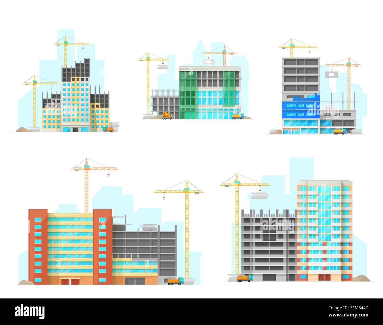 Unfinished buildings Stock Vector Images - Alamy