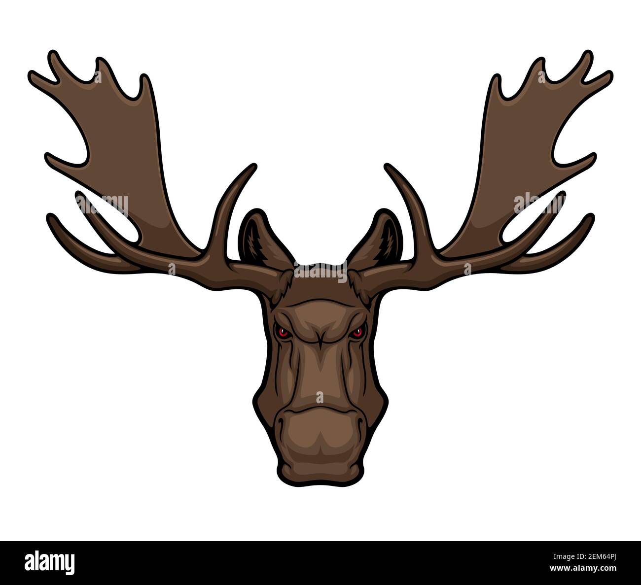 Elk Head Vector