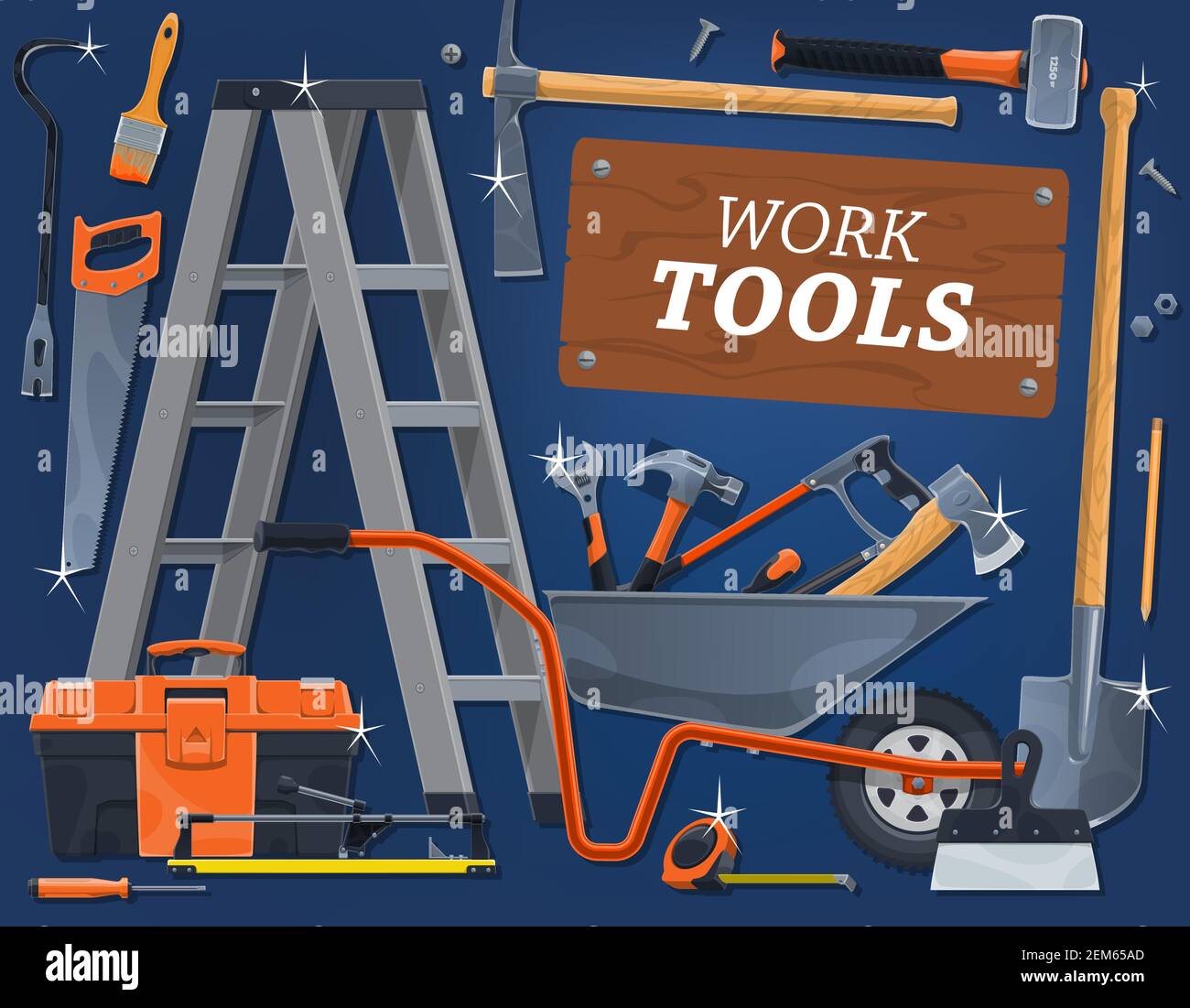 Tool box toolbox diy handy handyman hardware instruments hi-res stock ...