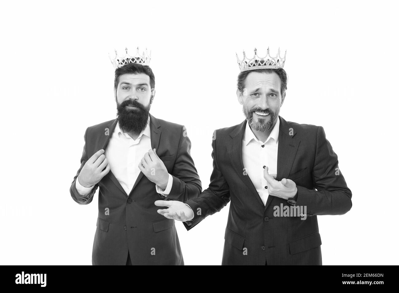 VIP concept. Rich and powerful people. Bearded men. Elite community ...