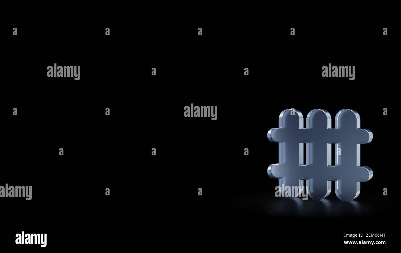 3d Rendering Of Frosted Glass Symbol Of Heating Radiator Isolated On Black Background With