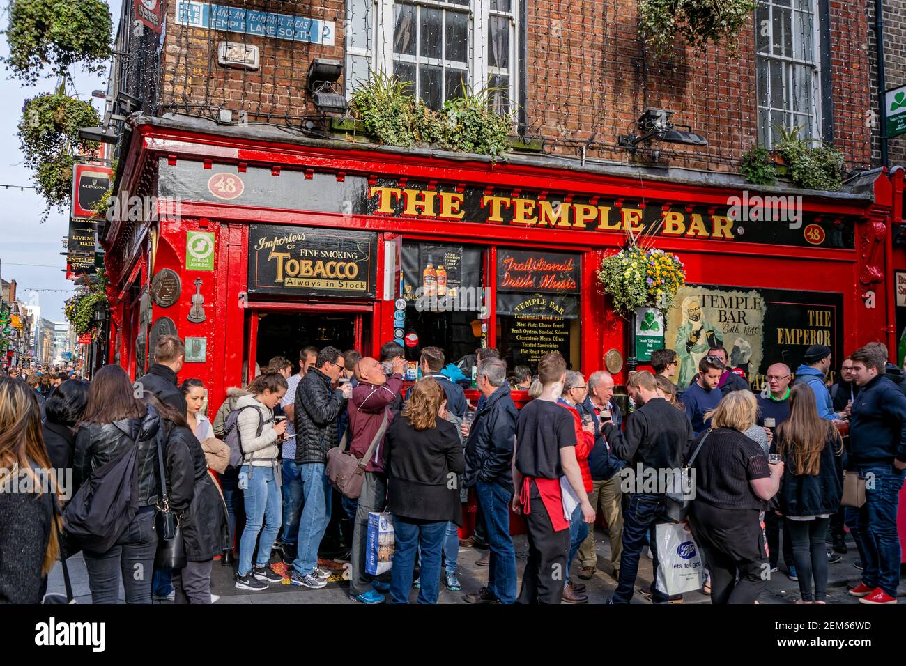 Dublin, Ireland. 6th May, 2016. The Temple Bar is the most famous irish ...