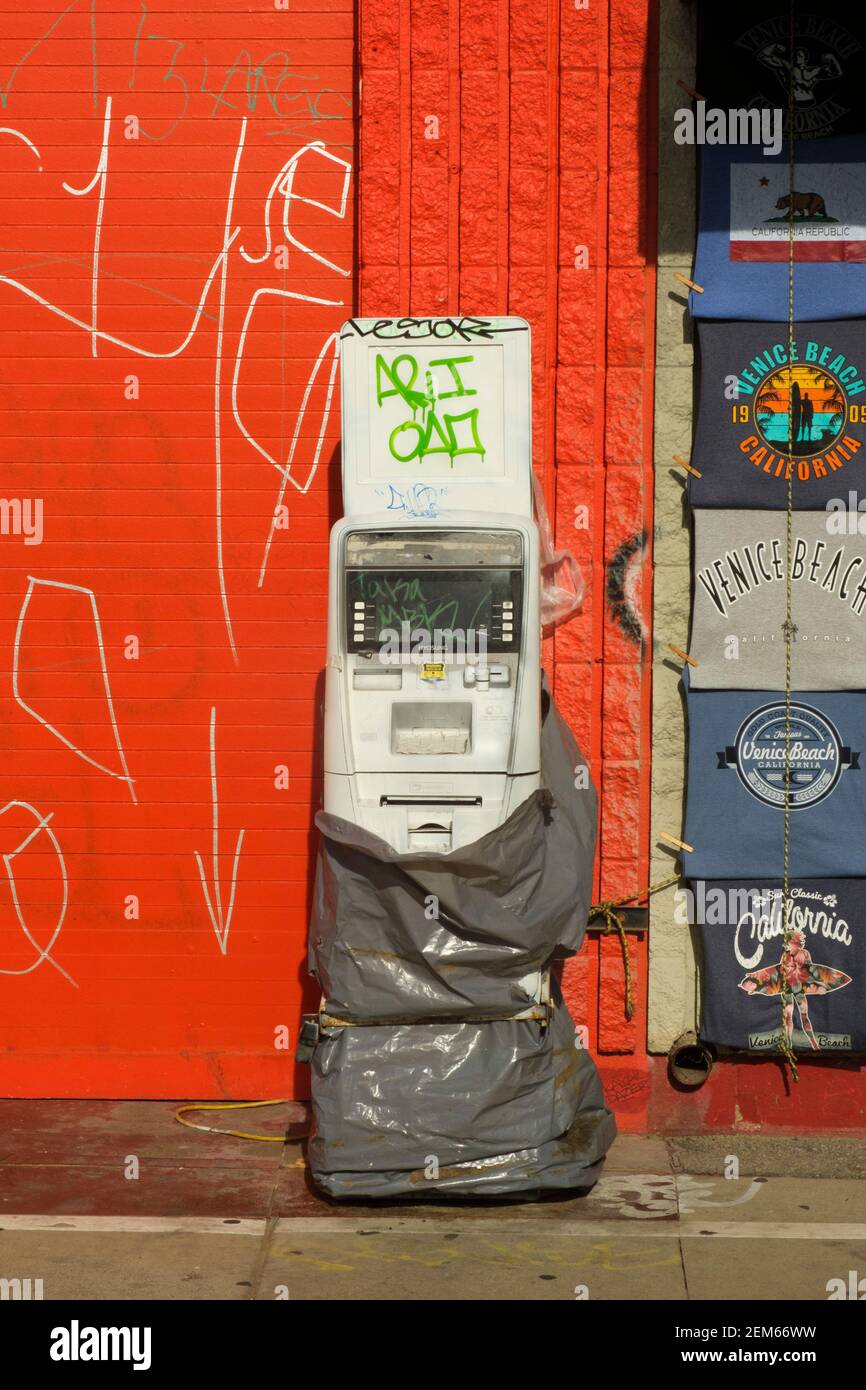 ATM machine, Venice Beach, Los Angeles, California, United States of ...