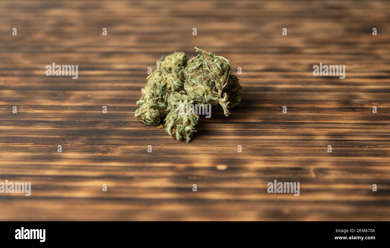 Dried cannabis hemp buds hi-res stock photography and images - Alamy