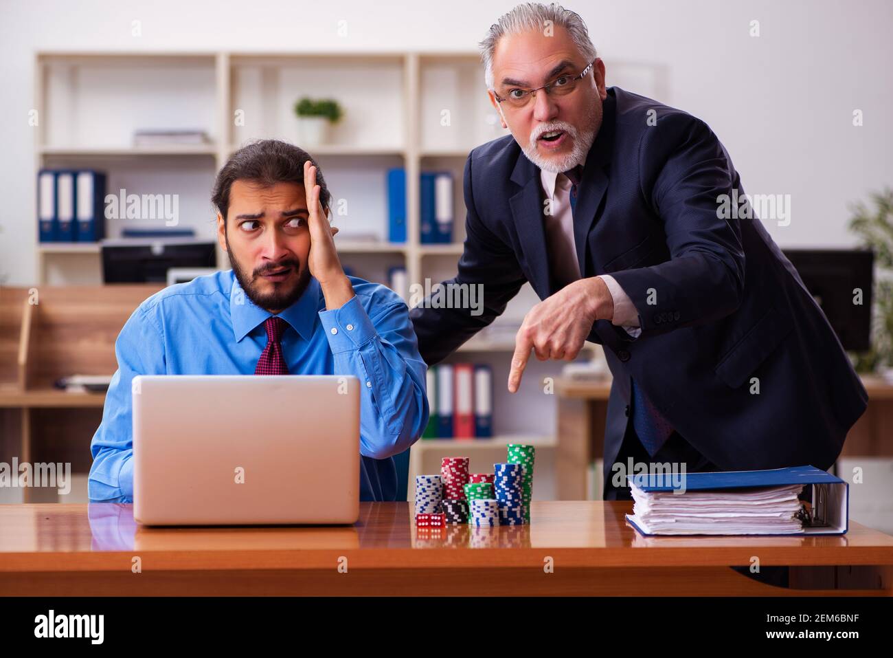 Angry businessman employees fun hi-res stock photography and images - Alamy