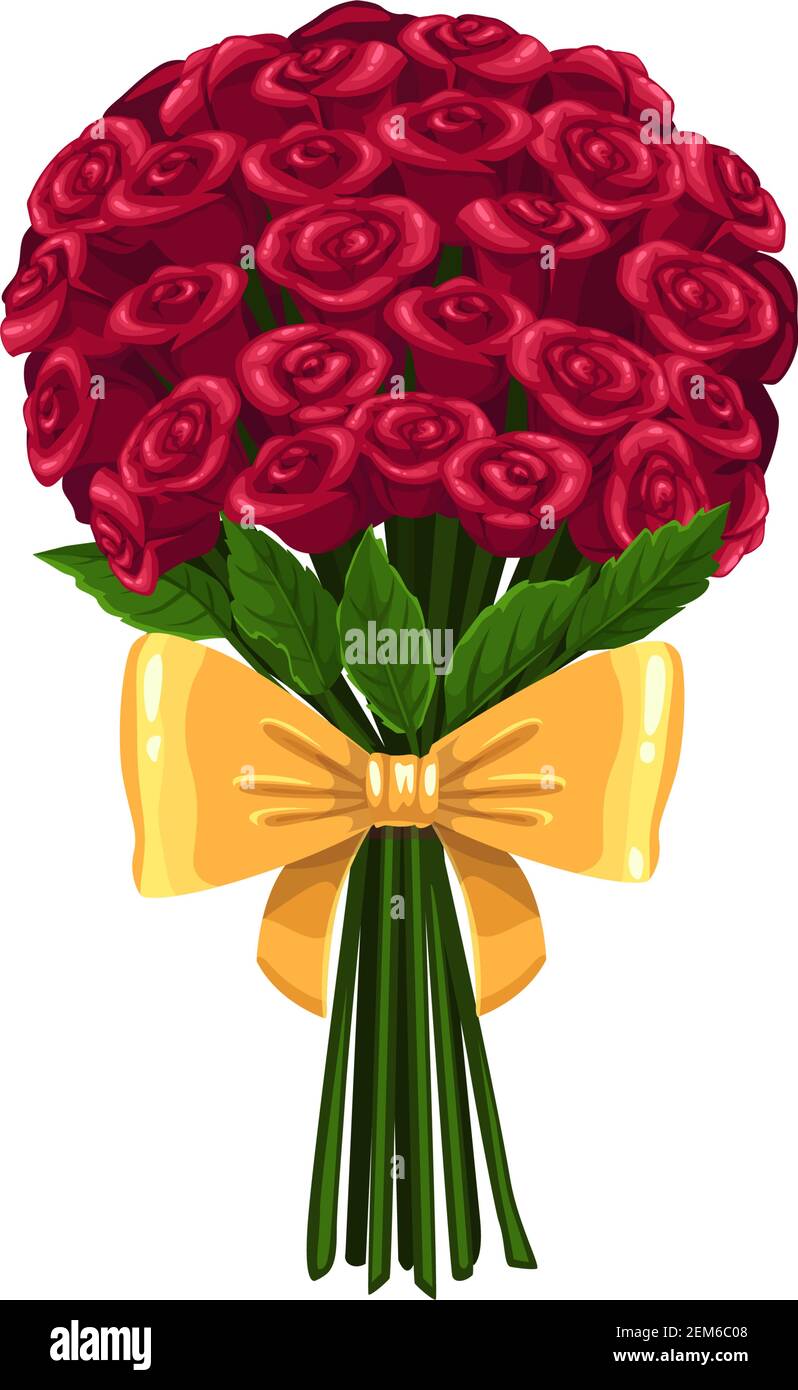 Red Roses Bouquet Clipart