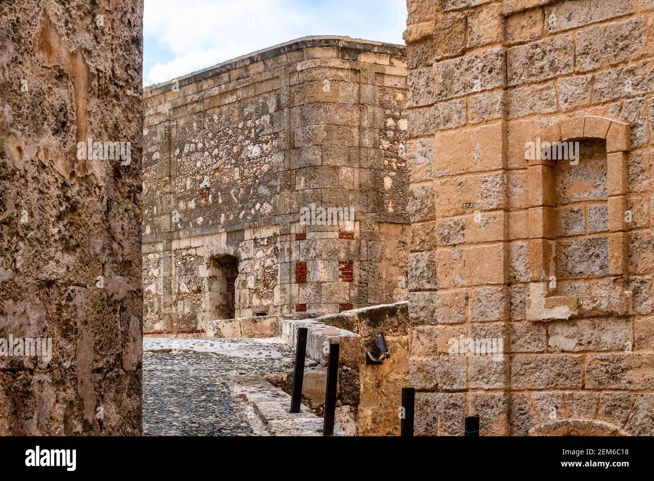 Interior walls of El Morro Castle, Old Havana, Cuba Stock Photo - Alamy