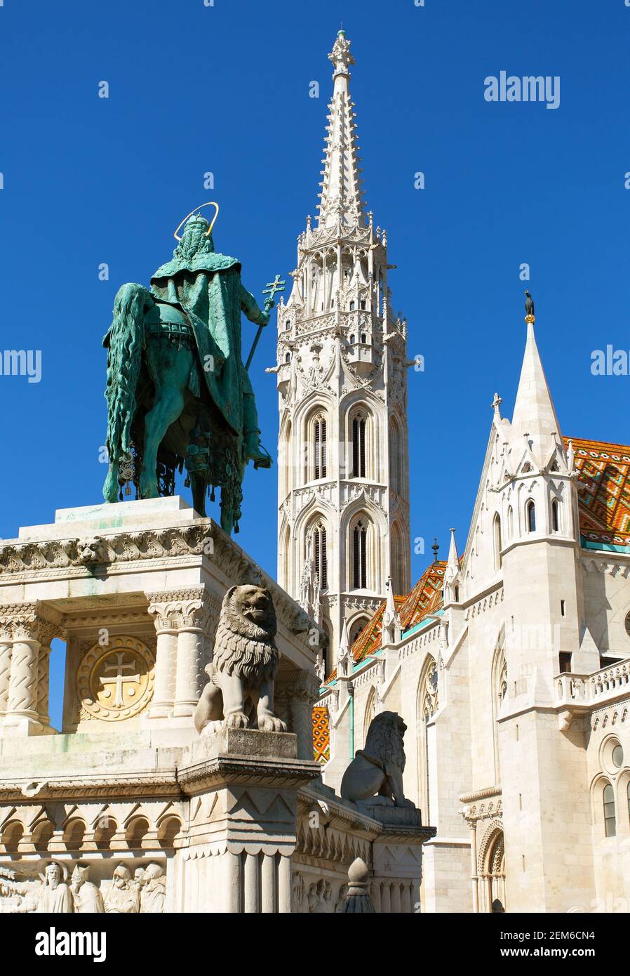 The Roman Catholic church, Matthias Church, Budapest, Hungary Stock ...