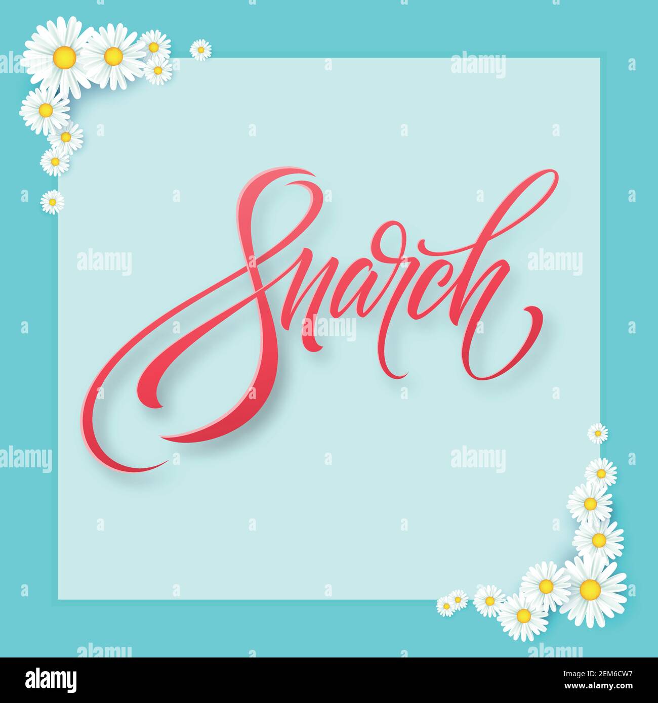 Abstract realistic template floral background March 8 - Vector ...