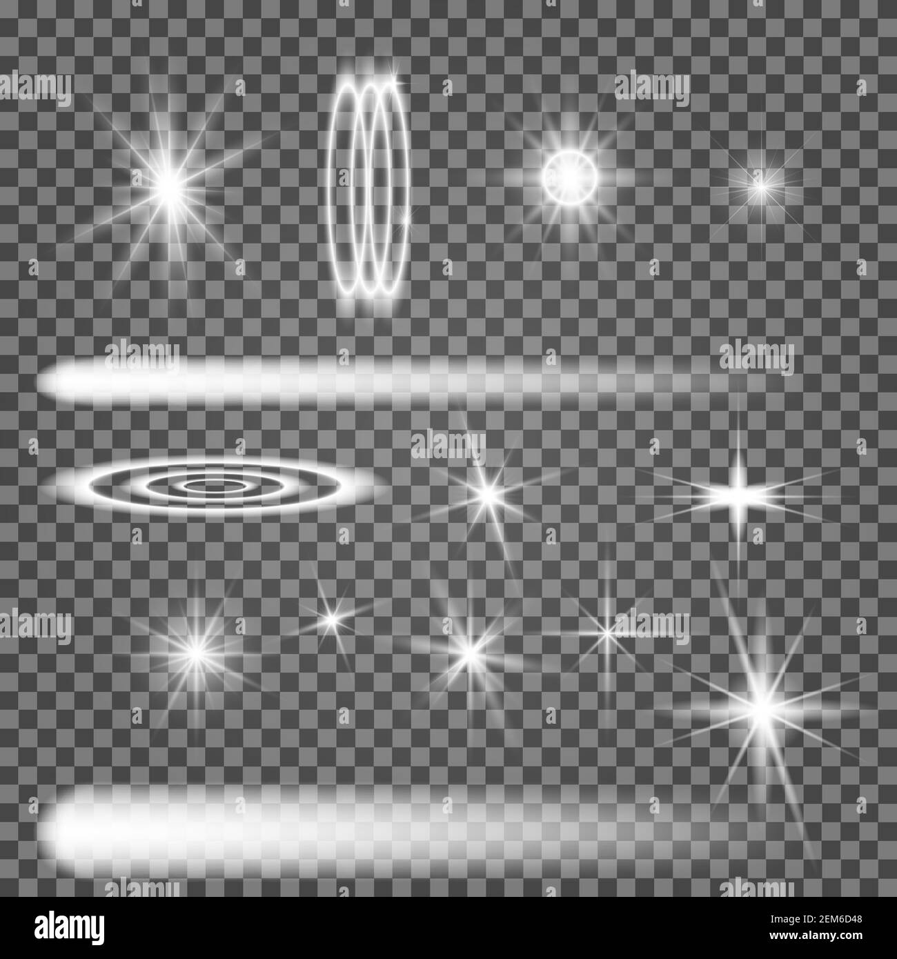 Vector star light glow. Spark shine. White flare effect illustration on transparent background ...