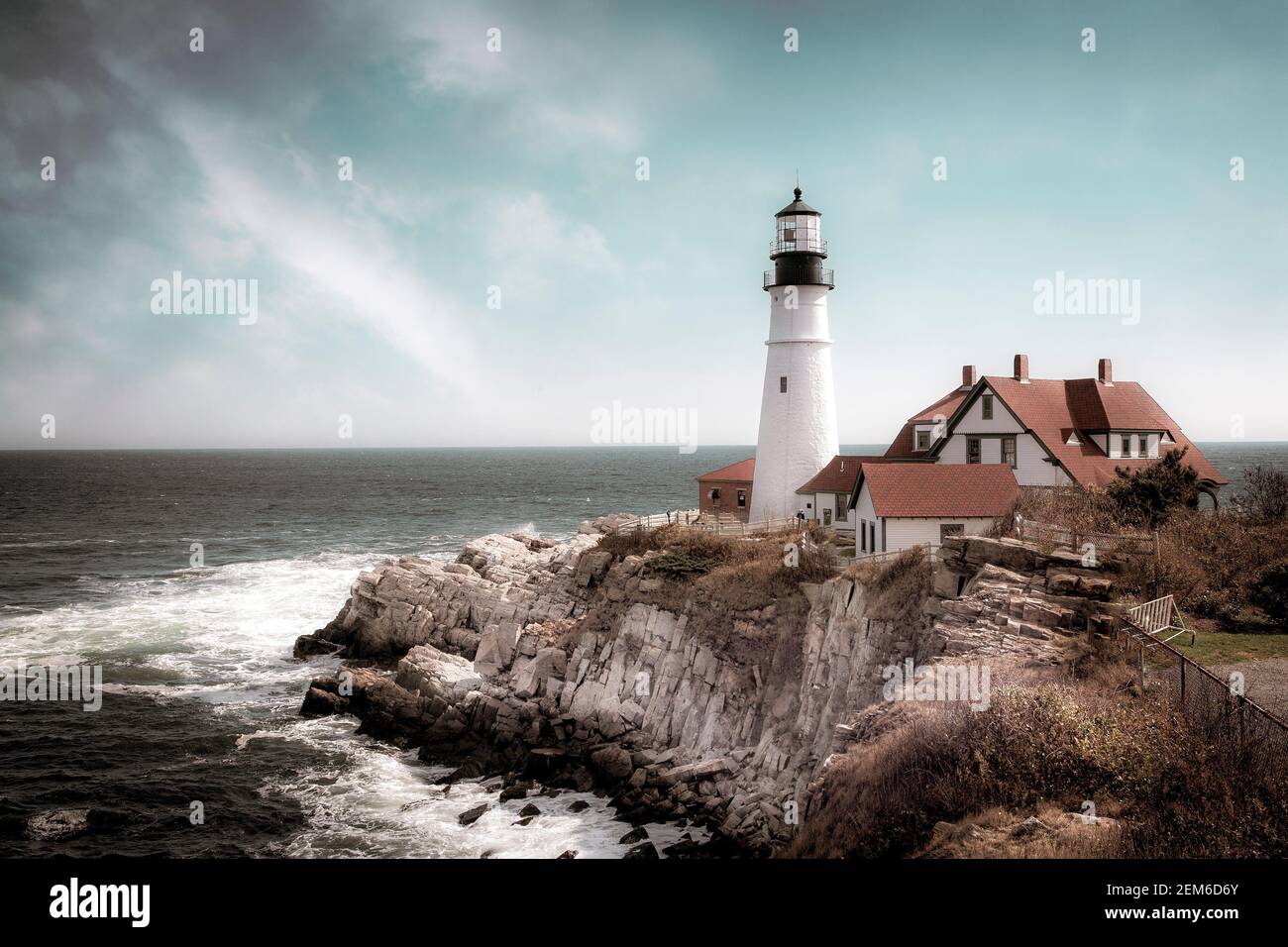 Portland head light historic lighthouse hi-res stock photography and ...