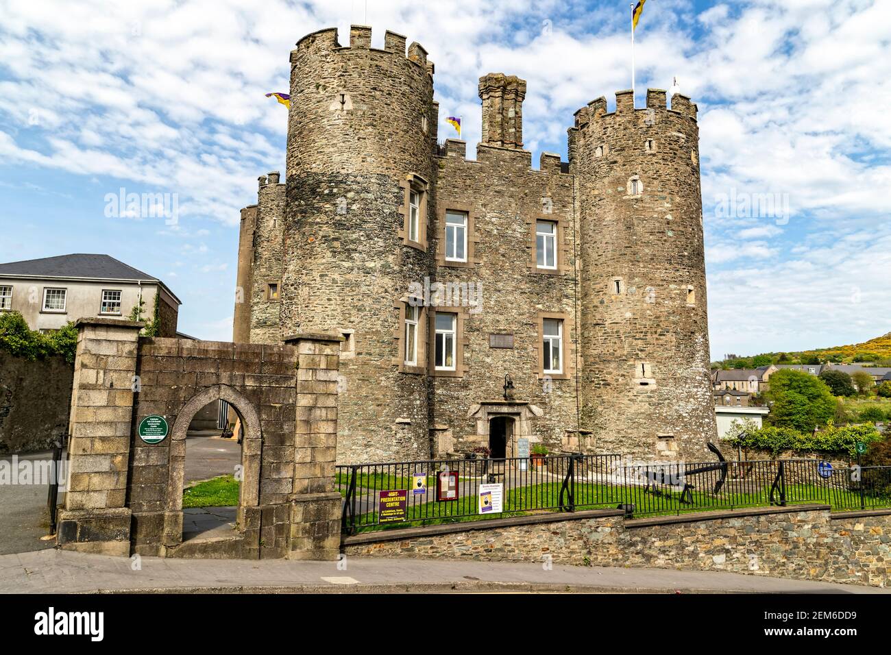 Glendalough, Ireland. 8th May, 2016. Enniscorthy Castle is a 16th ...
