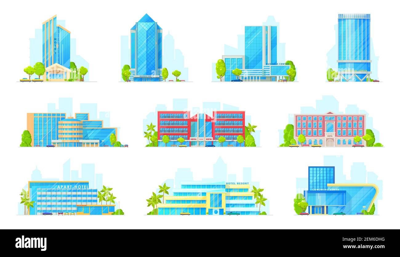 Businesses Buildings Cartoon