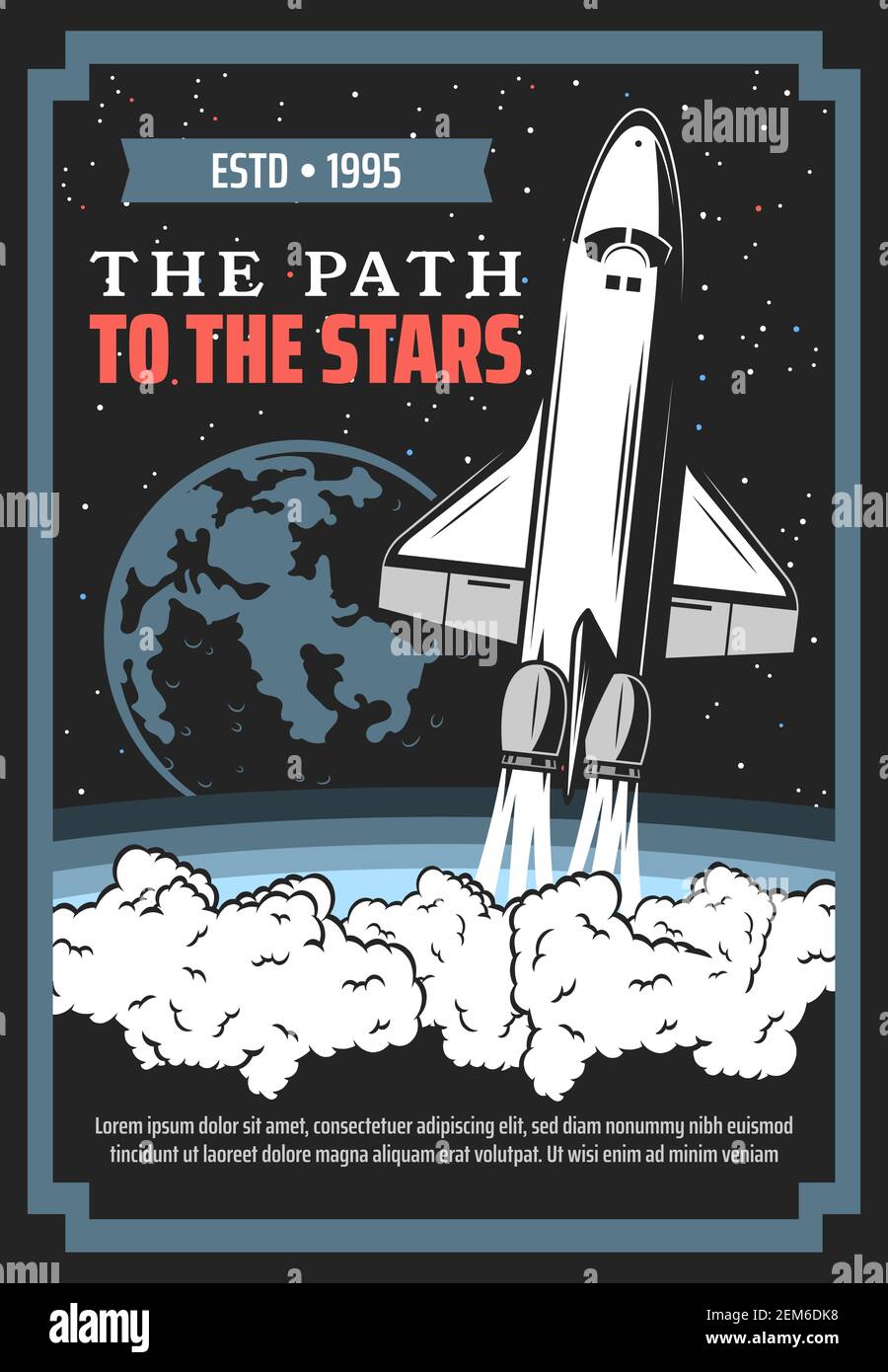 American Space Rockets Poster