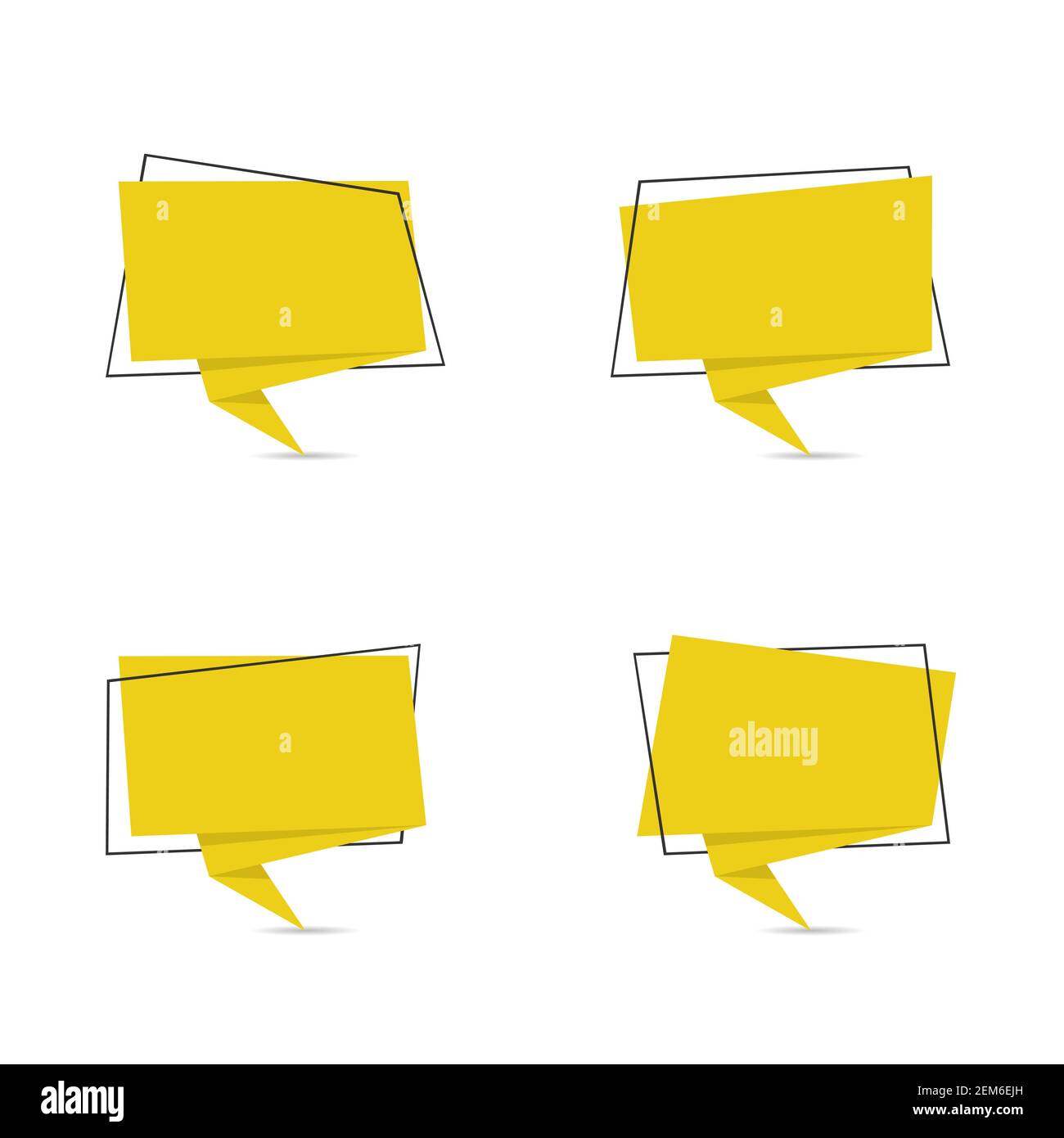 Yellow promo sticker set Stock Vector Image & Art - Alamy