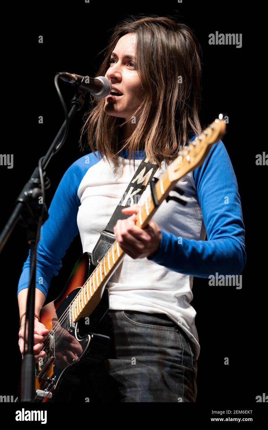 Artist Maika Makovski performs during the presentation of her new work ...