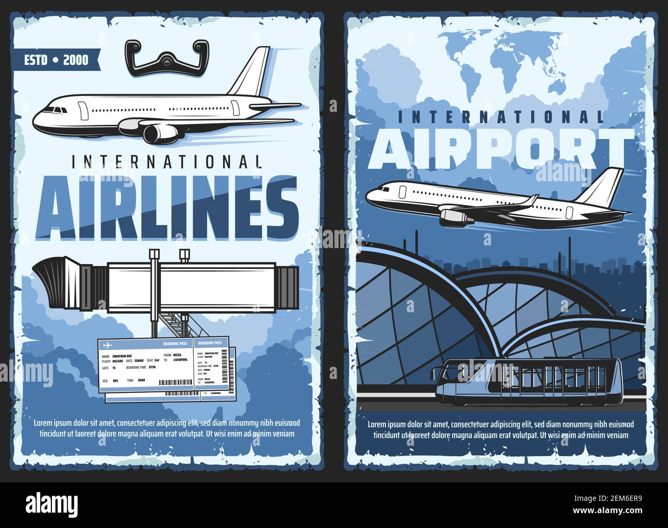 International jetway Stock Vector Images - Alamy
