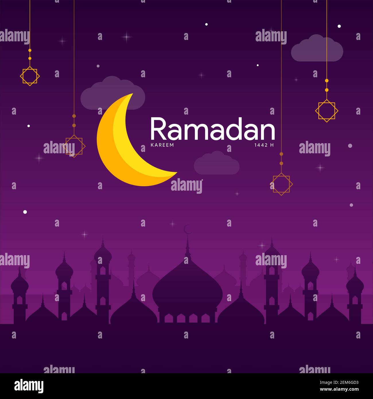 Mosque moon star Stock Vector Images - Alamy