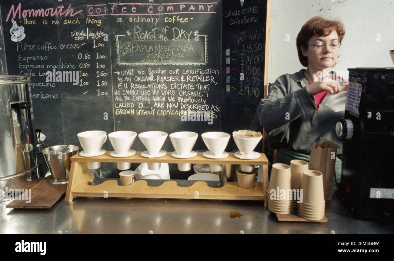 Monmouth Coffee company, Borough Market, Bankside, London Bridge ...