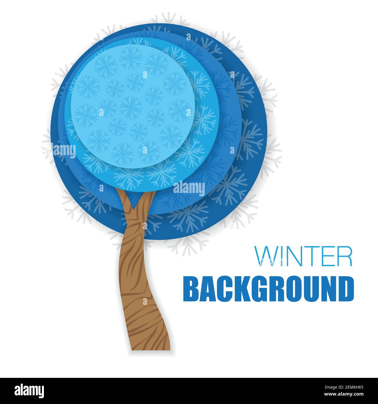 Winter tree background Stock Vector Image & Art - Alamy