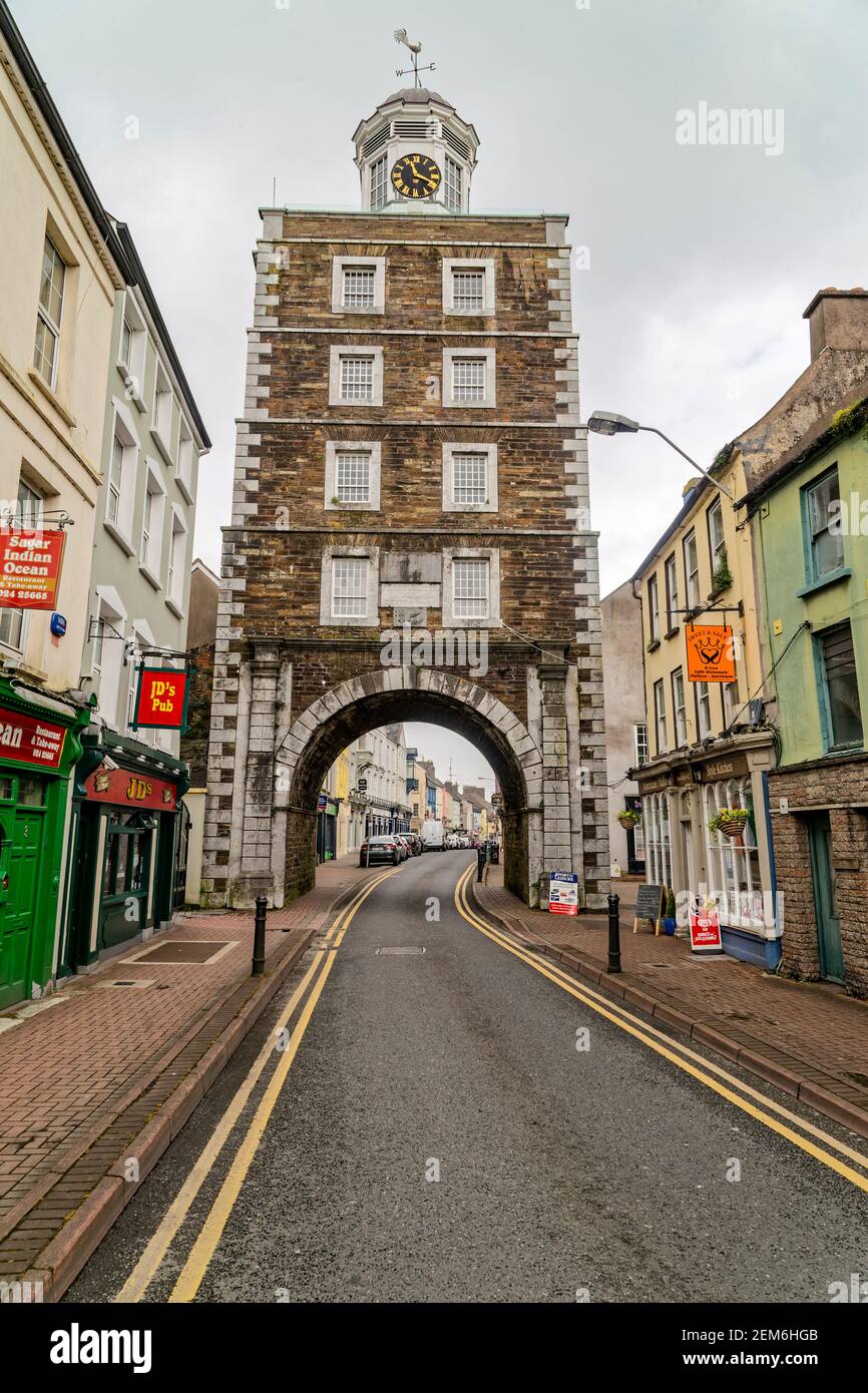 Youghal, Ireland. 12th May, 2016. Youghal Clock Gate Tower is the ...