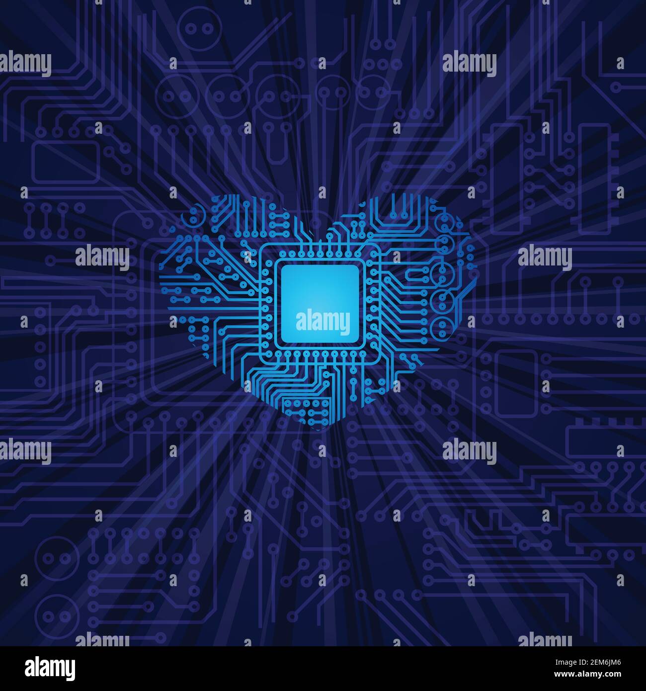 Circuit board data security Stock Vector Images - Alamy