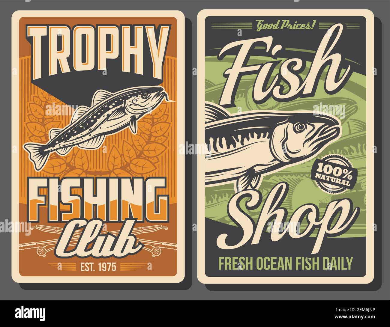 Sea angling rods Stock Vector Images - Alamy