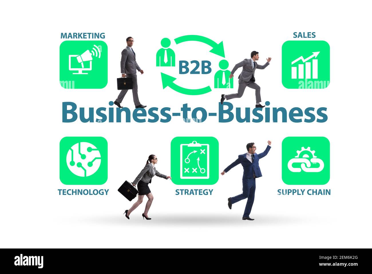Business to business concept with the business people Stock Photo - Alamy