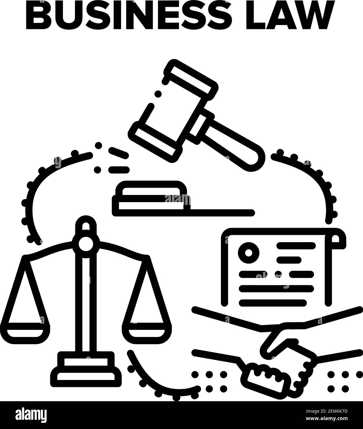 Business Law Vector Black Illustrations Stock Vector Image & Art - Alamy